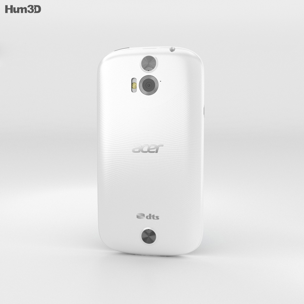 Acer Liquid E1 White 3D model - Download Phones on 3DModels.org