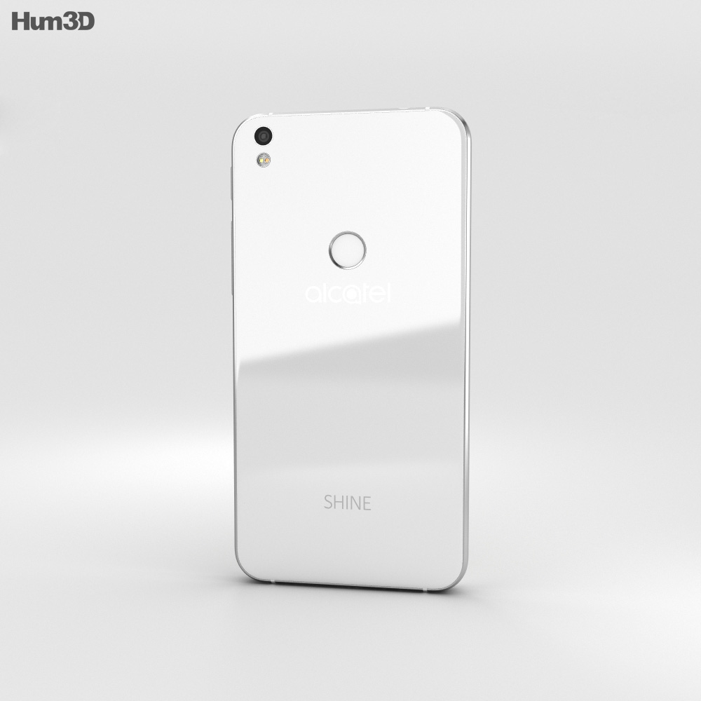 Alcatel Shine Lite Pure White 3D model - Download Phones on 3DModels.org