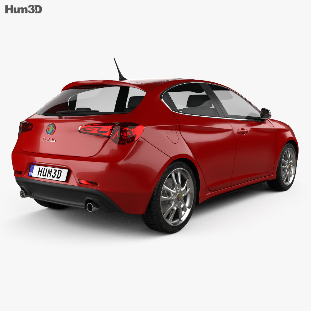 Alfa Romeo Giulietta 2012 3D model - Download Hatchback on 3DModels.org