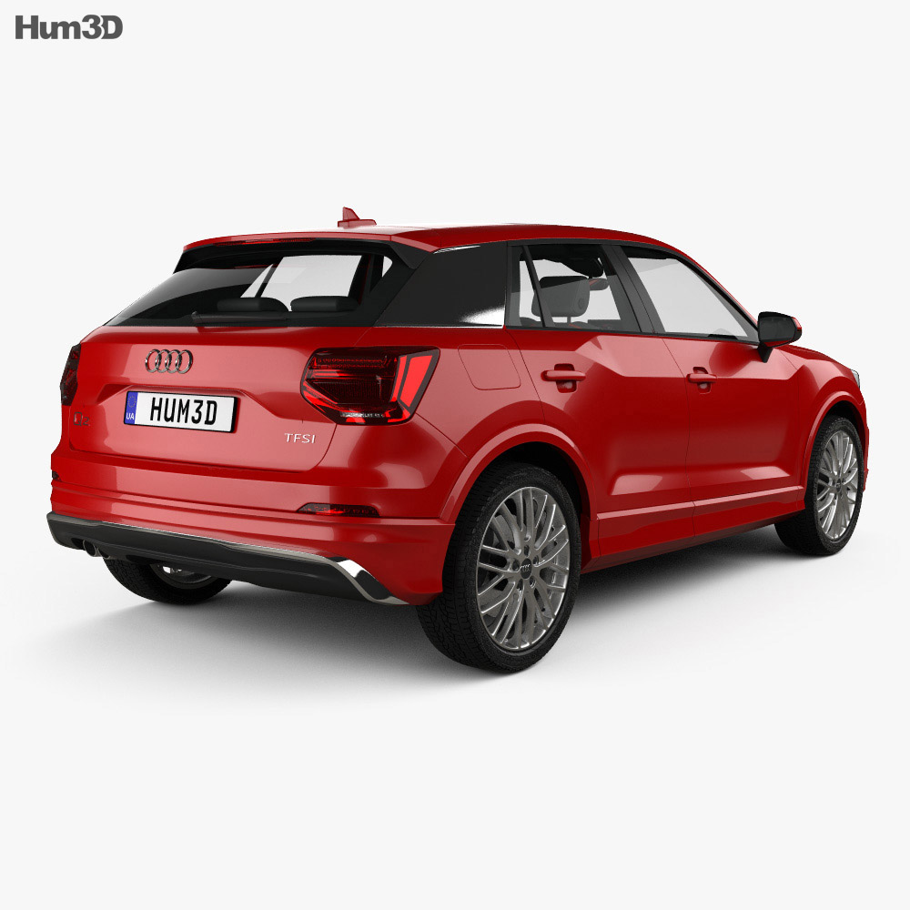 Audi Q2 S-Line with HQ interior 2020 3D model - Download Crossover SUV ...