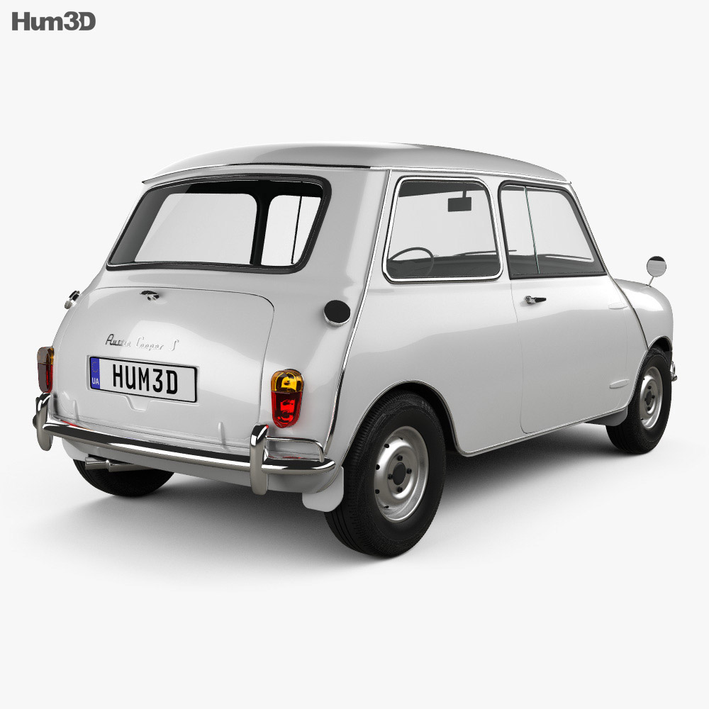 Austin Mini Cooper S 1964 Modelo 3D - Descargar Hatchback on 3DModels.org