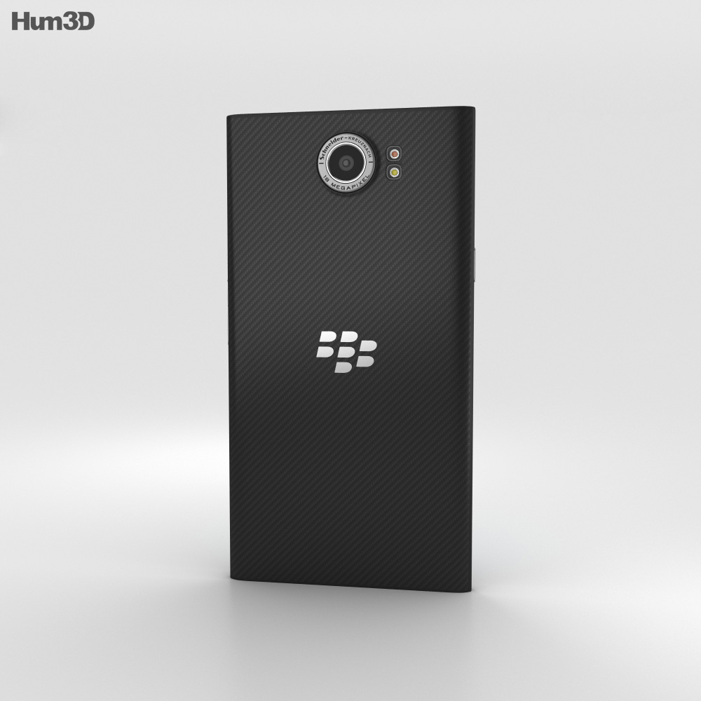 BlackBerry Priv Black 3D model - Download Phones on 3DModels.org