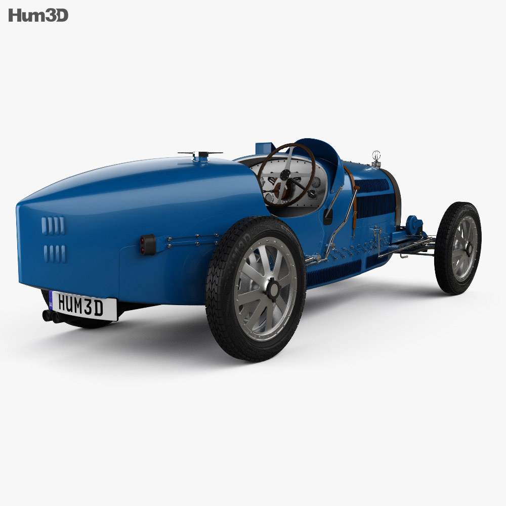 Bugatti Type 35 with HQ interior 1924 3D model - Download Sports car on ...