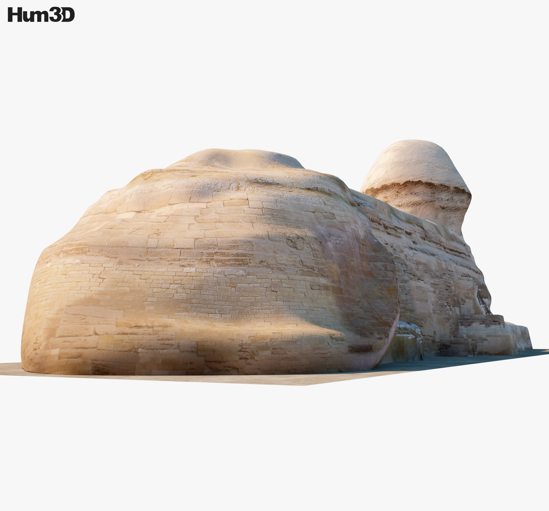 Great Sphinx of Giza 3D model - Download Buildings on 3DModels.org