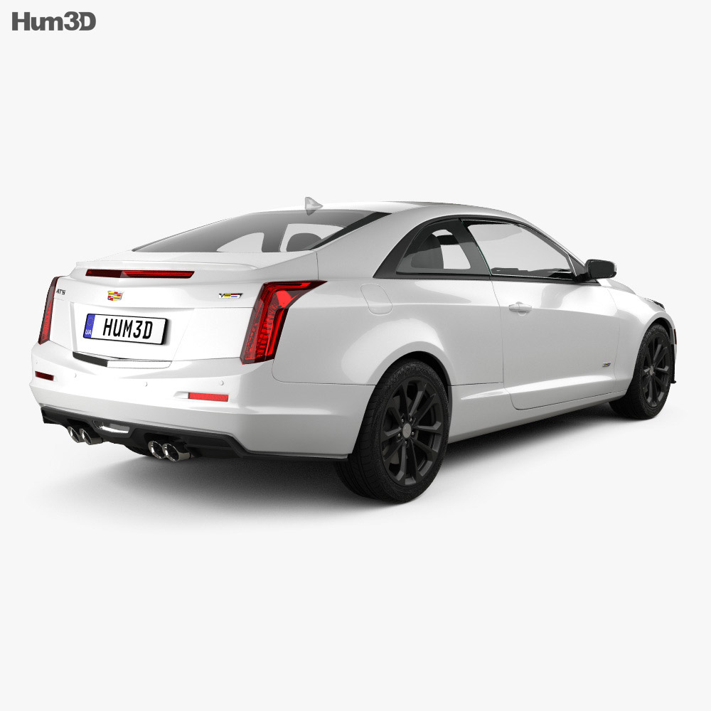 Cadillac ATS-V coupe 2018 3D model - Download Sports car on 3DModels.org