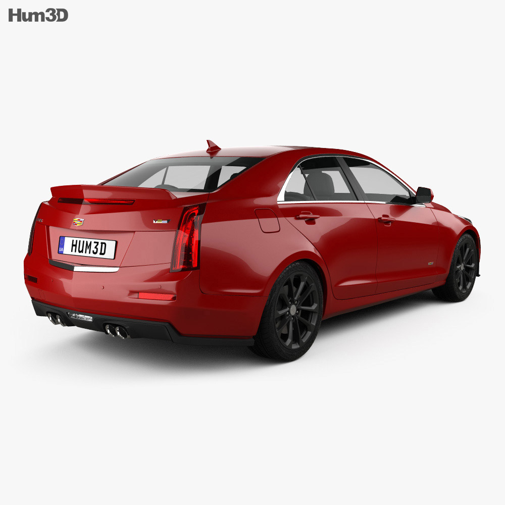 Cadillac ATS-V sedan 2020 3D model - Download Sedan on 3DModels.org