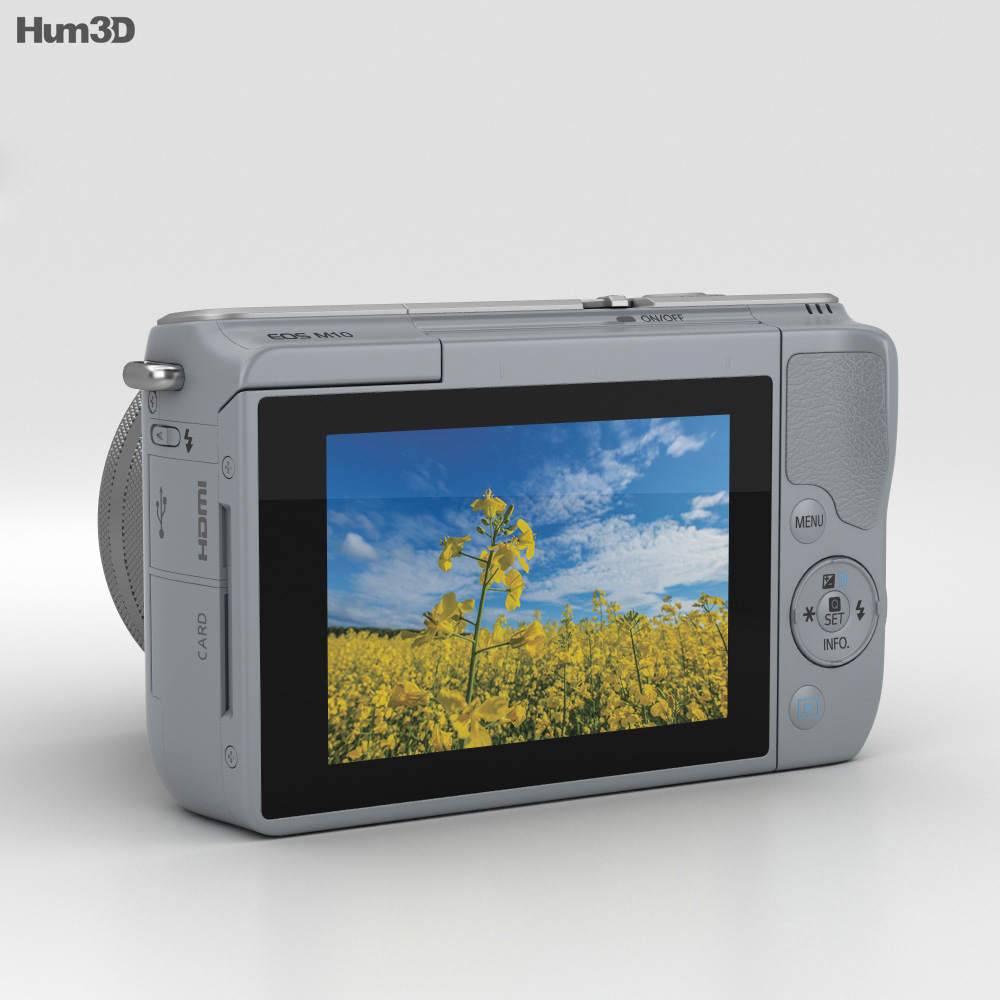 Canon EOS M10 Gray 3D model - Download Photo camera on 3DModels.org