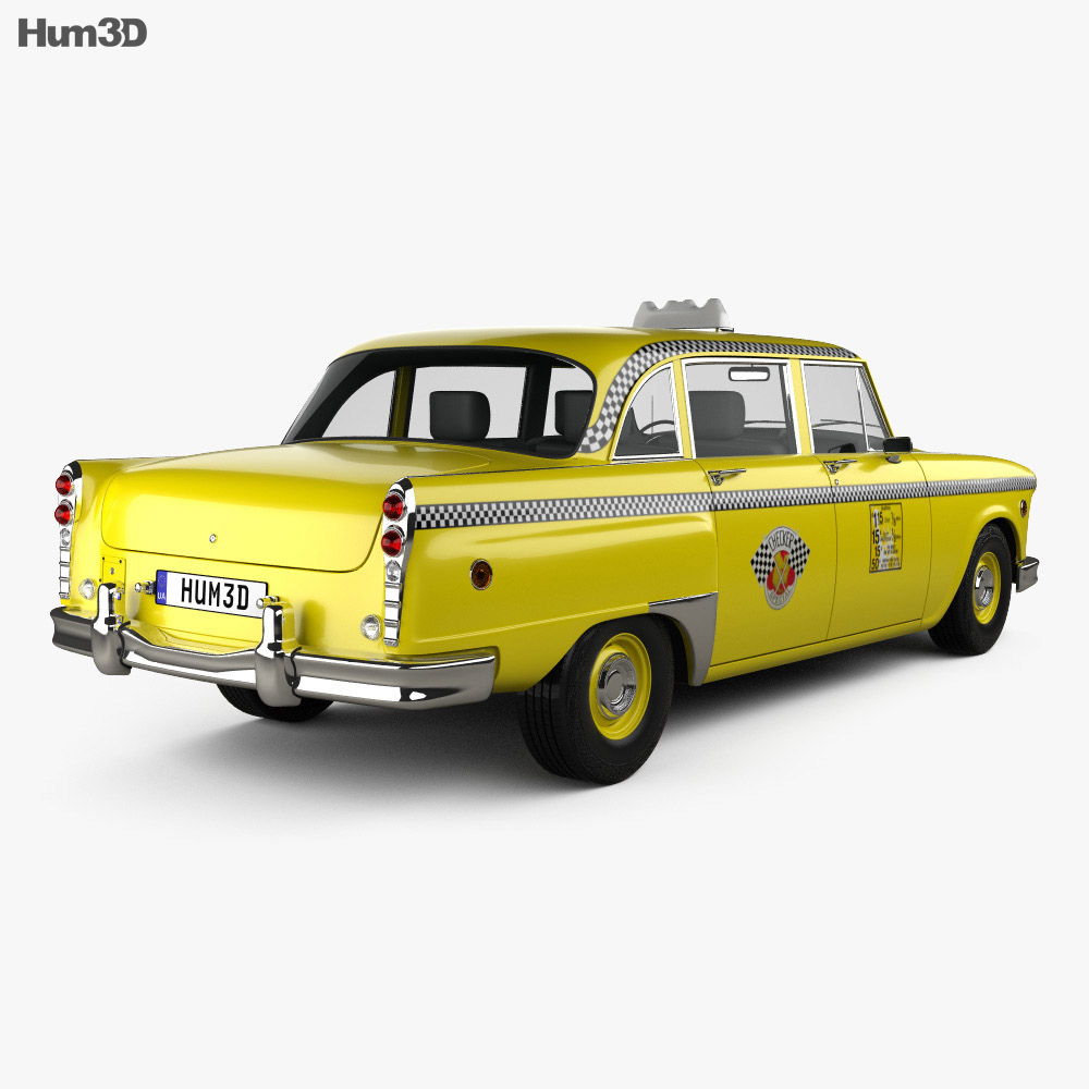 Checker Marathon (A12) Taxi 1978 3D model - Download Sedan on 3DModels.org