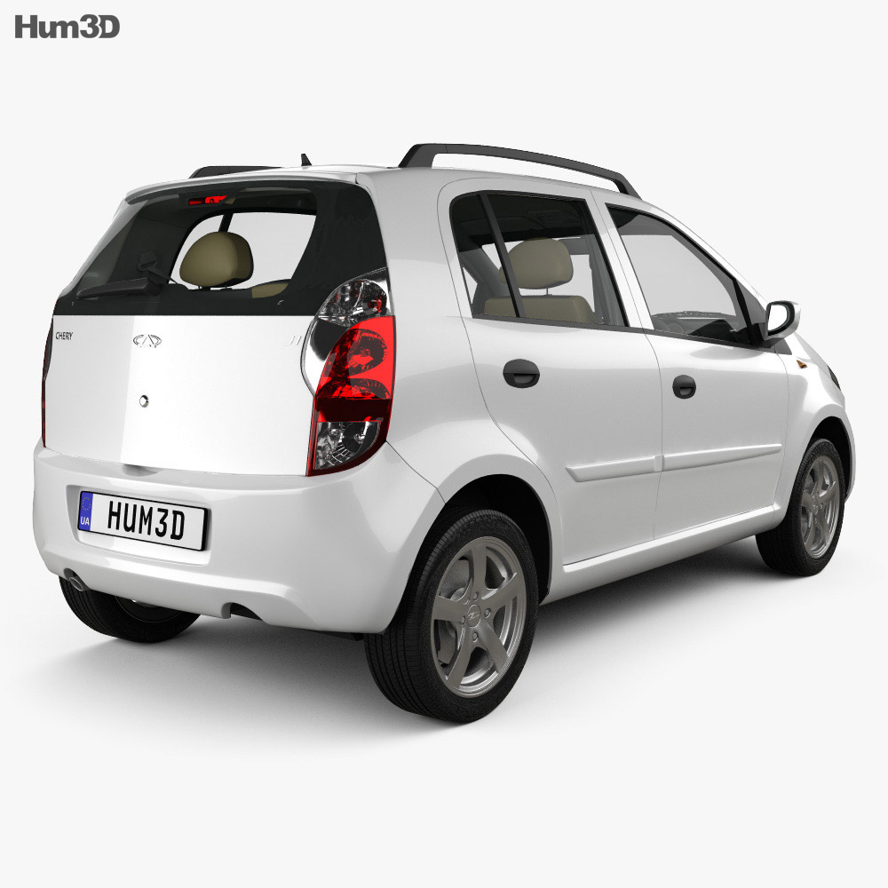 Chery A1 (J1) with HQ interior 2014 3D model - Download Hatchback on ...