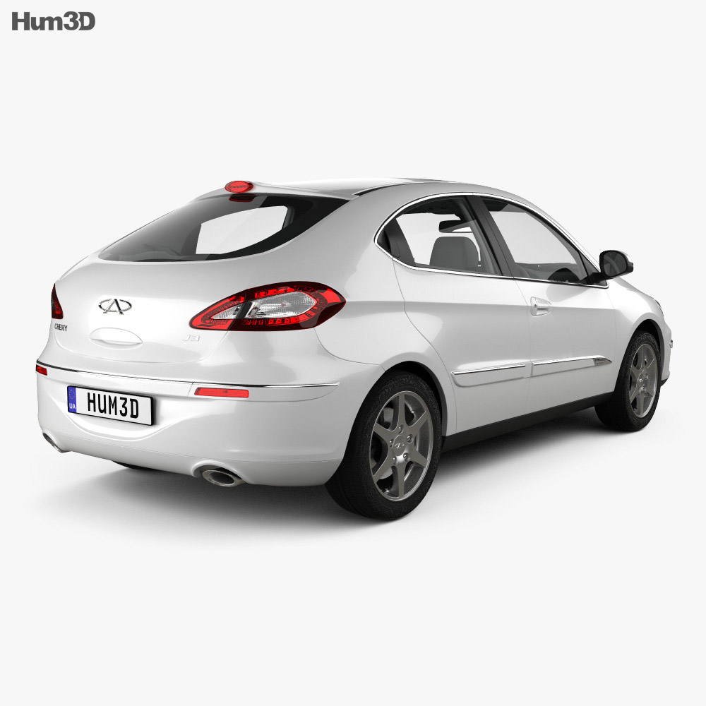 Chery A3 (J3) hatchback 5-door with HQ interior 2013 3D model ...