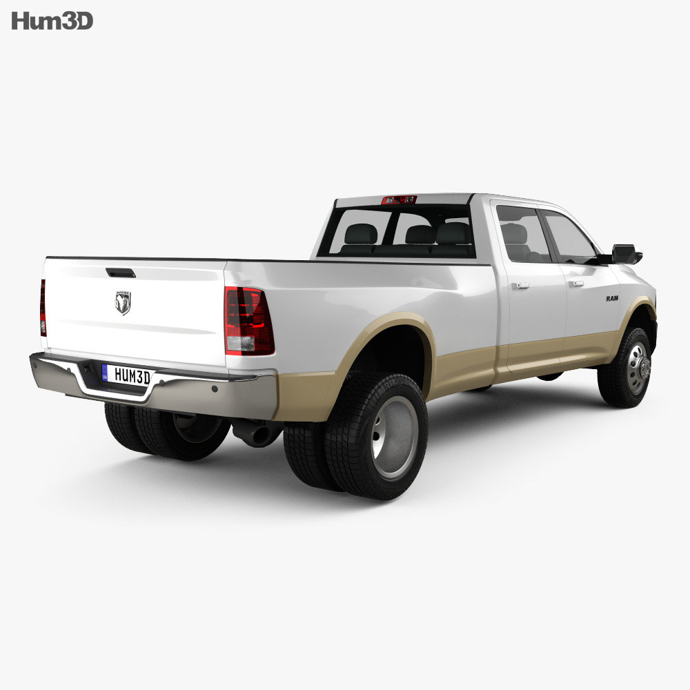 Dodge Ram 3500 Crew Cab Dually Laramie 8-foot Box 2014 3D модель ...