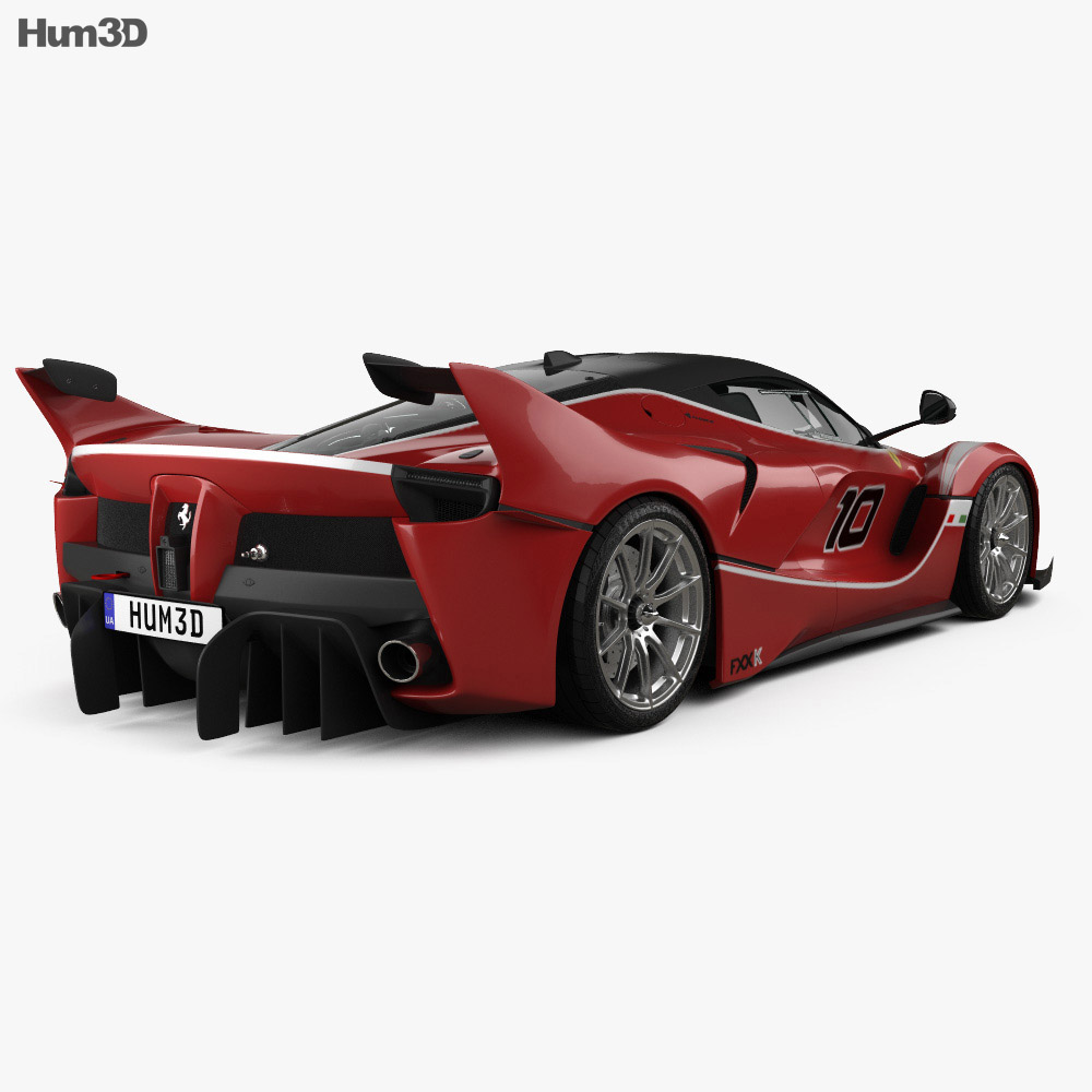 Ferrari FXX K с детальным интерьером 2015 3D модель - Скачать Sports ...