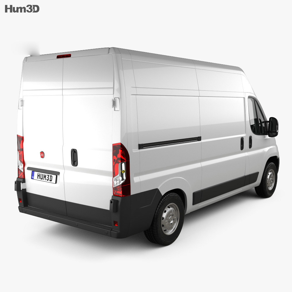 Fiat Ducato Panel Van L2H2 with HQ interior 2017 3D model - Download ...