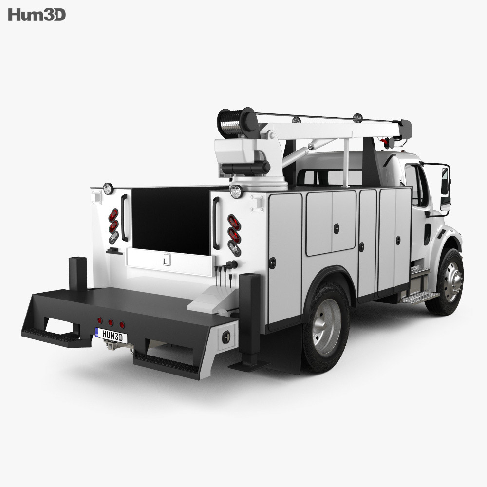 Freightliner M2 106 Utility Truck 2017 3D model - Download Truck on ...