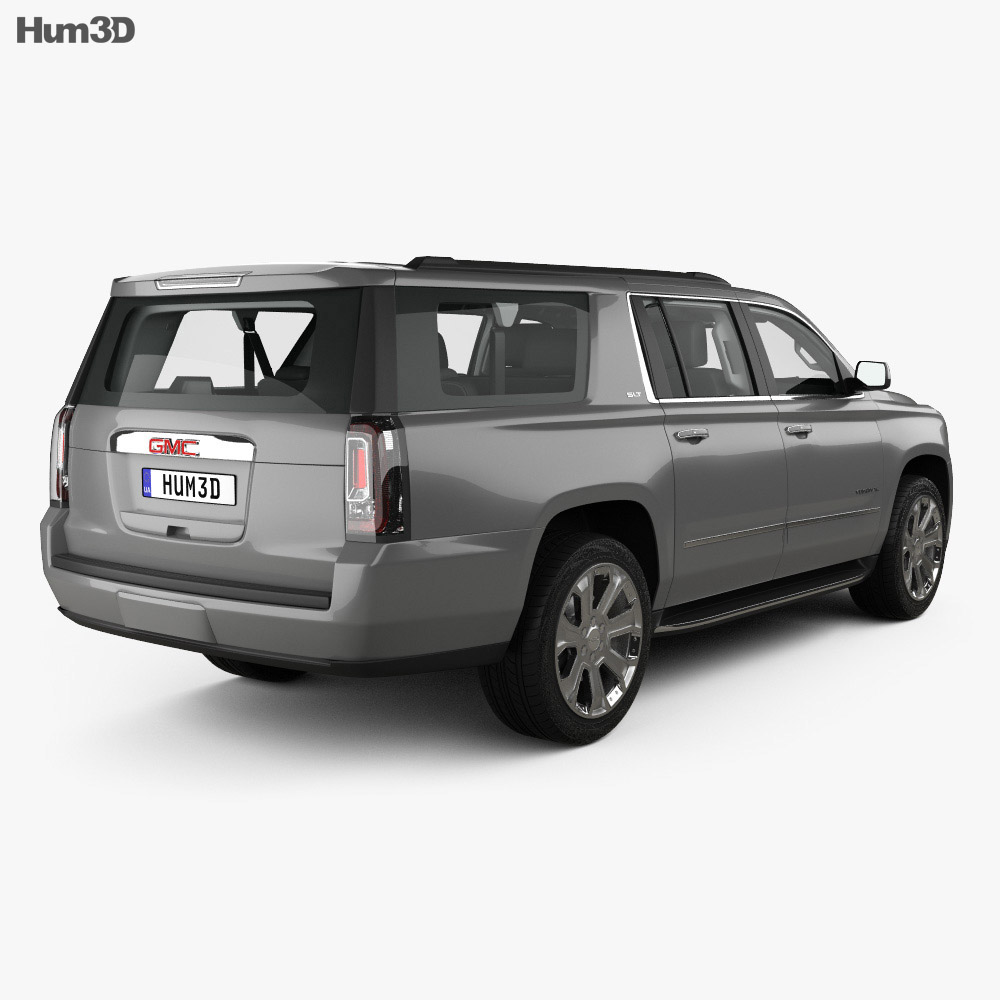 GMC Yukon XL com interior 2017 Modelo 3D - Baixar Crossover SUV no ...