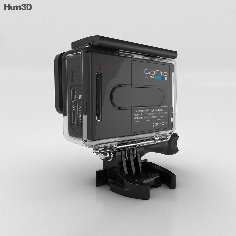 GoPro HERO3+ Modelo 3D - Descargar Cámara fotográfica on 3DModels.org