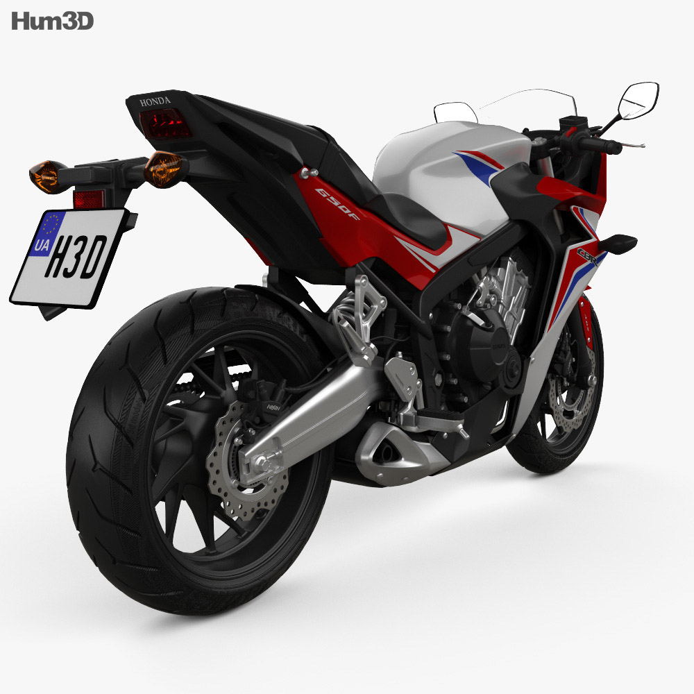 Honda CBR650F 2015 Modelo 3D - Baixar Motocicletas no 3DModels.org