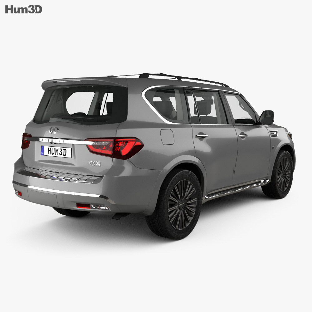 Infiniti QX80 Limited 인테리어 가 있는 2022 3D 모델 - 다운로드 Crossover SUV on ...