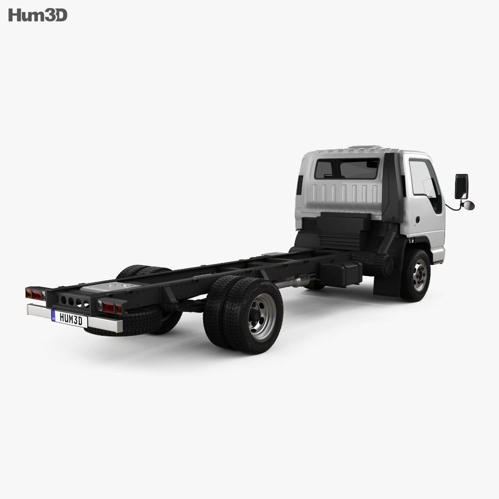Isuzu NPR Chassis 2014 3D model - Download Truck on 3DModels.org