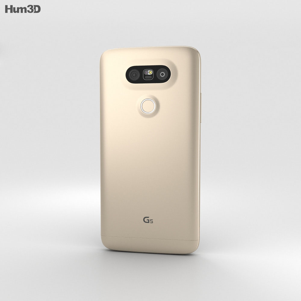 LG G5 Gold 3D model - Download Phones on 3DModels.org