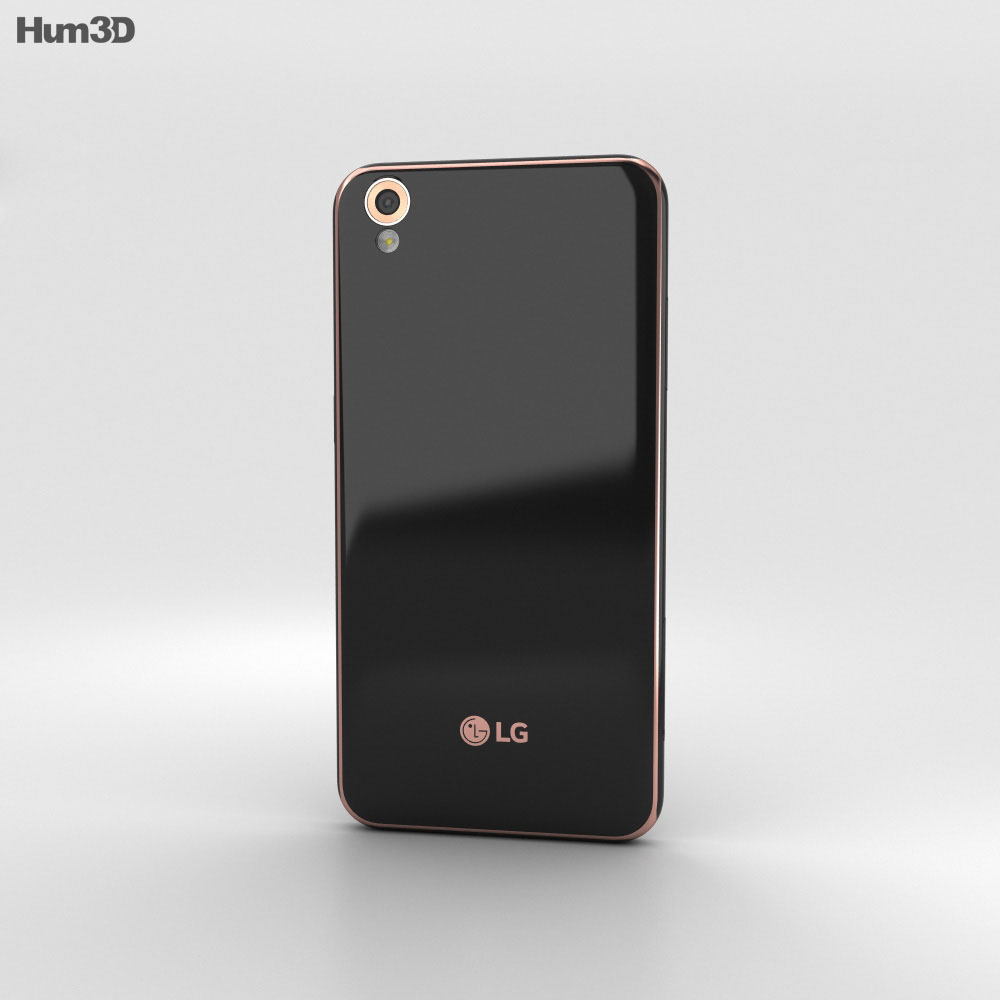 LG U Black 3D model - Download Phones on 3DModels.org