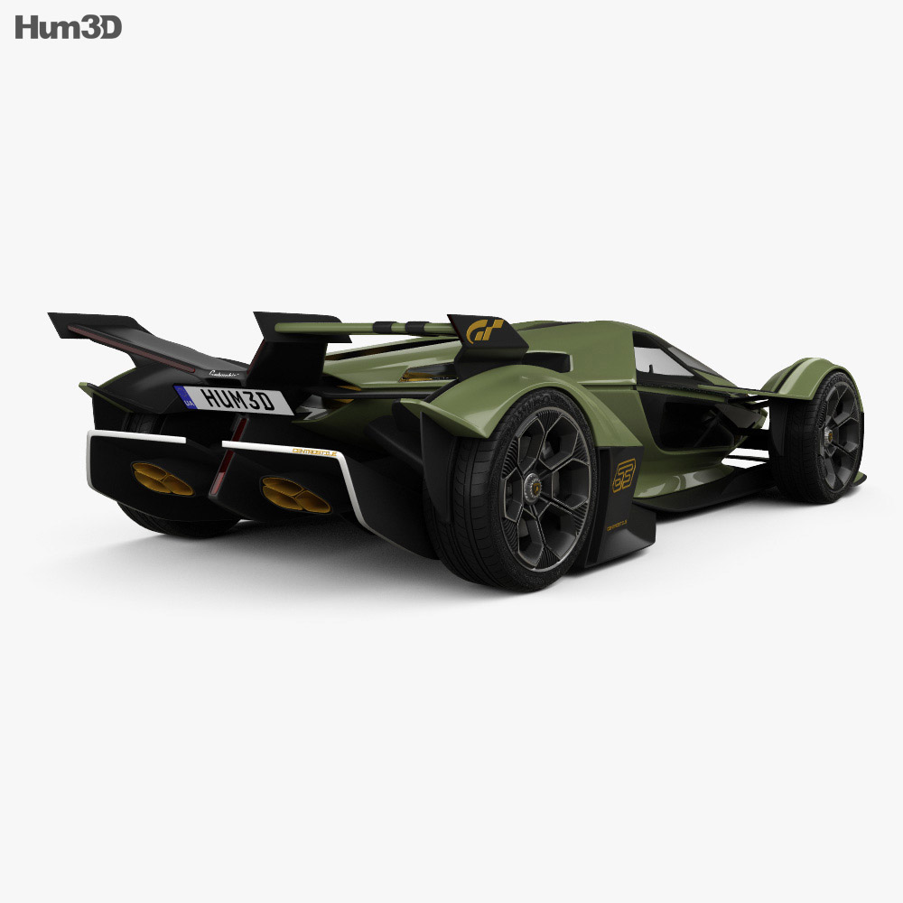 Lamborghini V12 Vision Gran Turismo 2021 3D model - Download Sports car ...