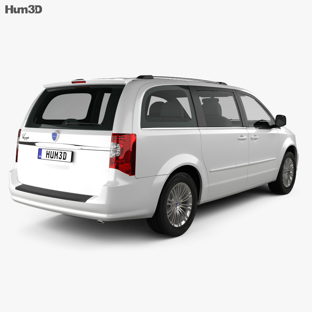 Lancia Voyager 2015 3D model - Download Van on 3DModels.org