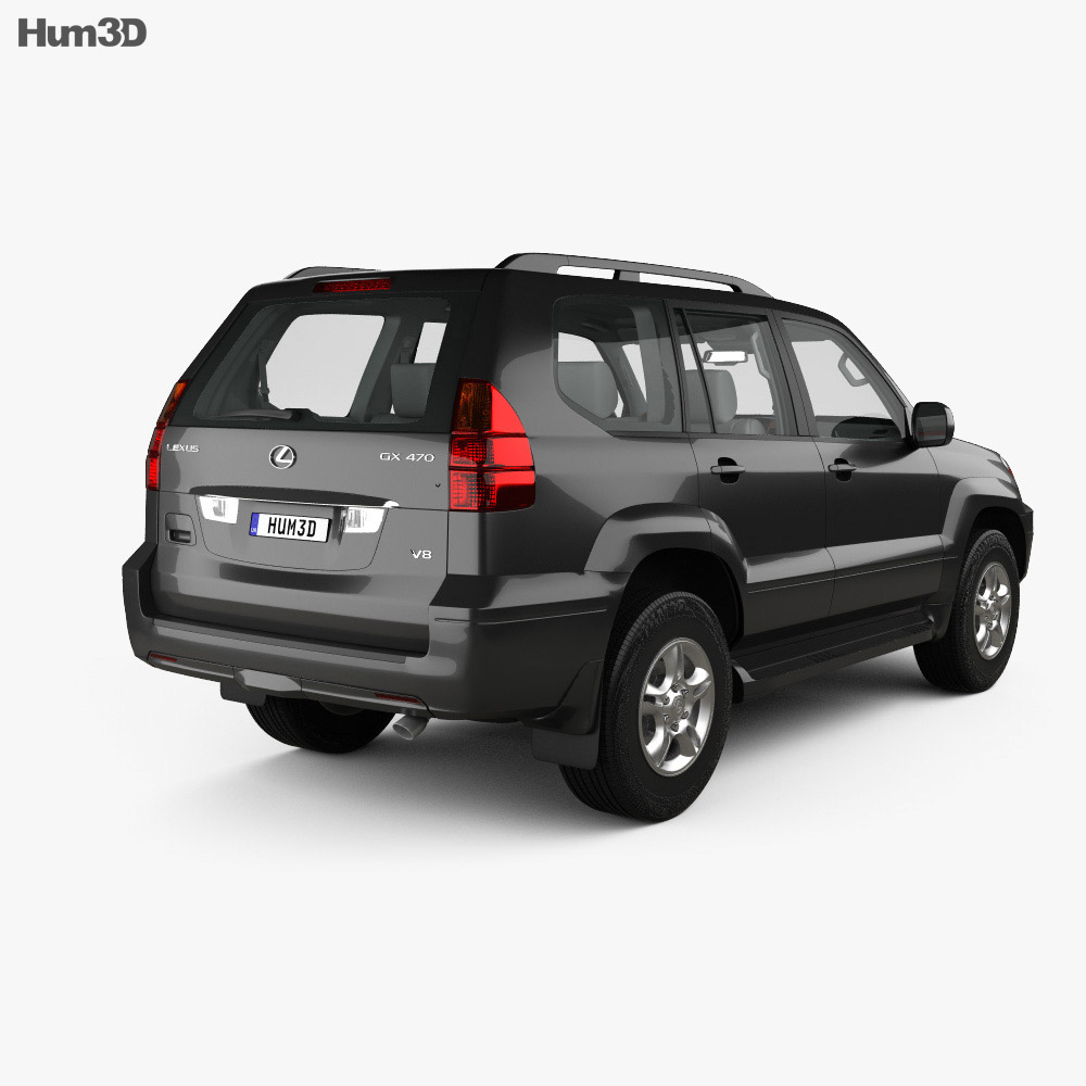 Lexus GX with HQ interior 2009 3D model - Download Crossover SUV on ...