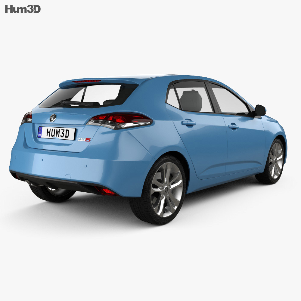 MG 5 2015 3D model - Download Hatchback on 3DModels.org