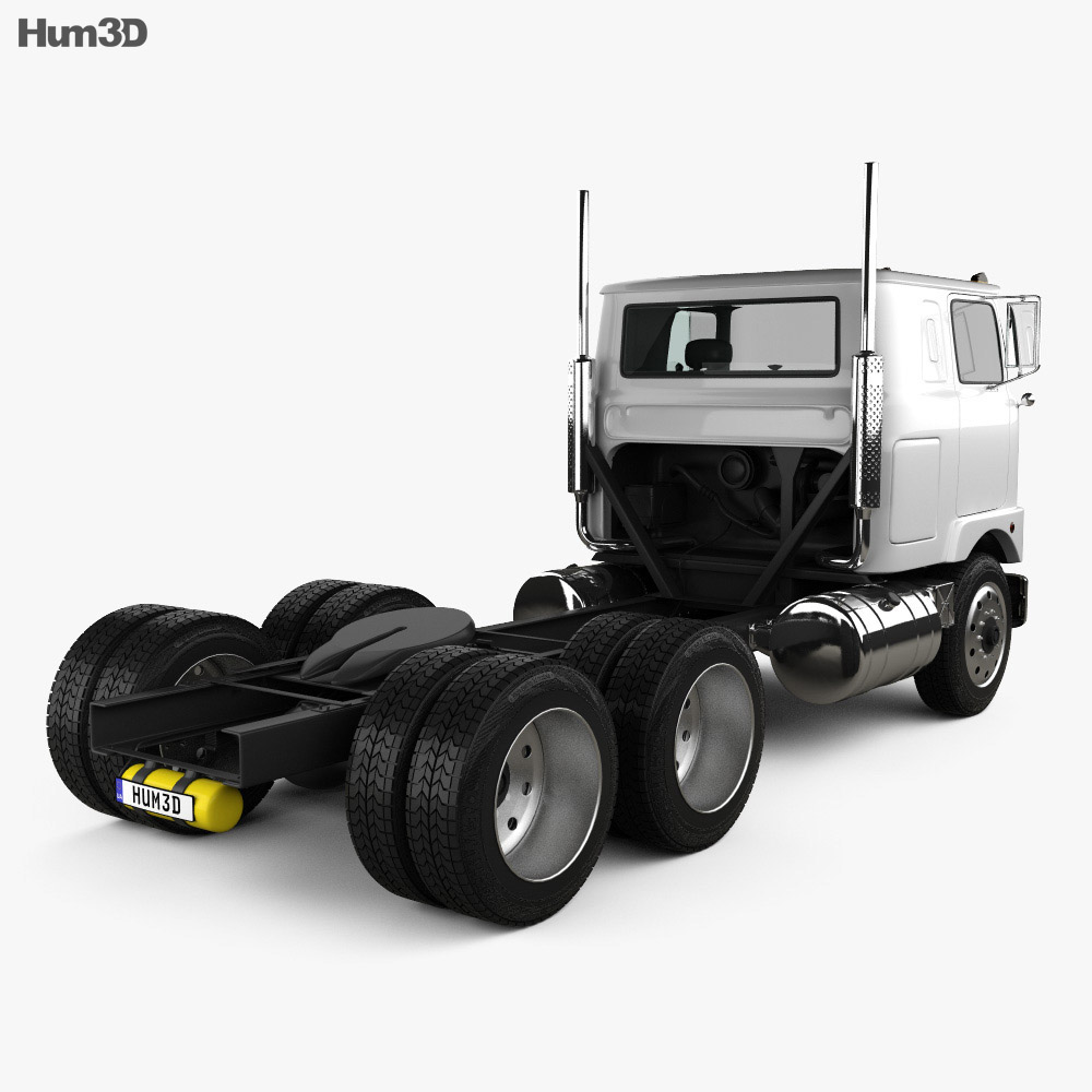 Mack F700 Tractor Truck 1962 3D model - Download Truck on 3DModels.org