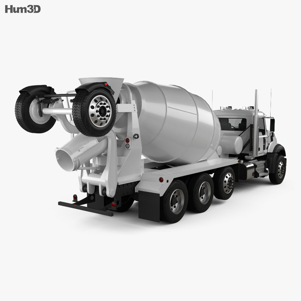 Mack Granite Camión Hormigonera 2002 Modelo 3D - Descargar Camión on ...