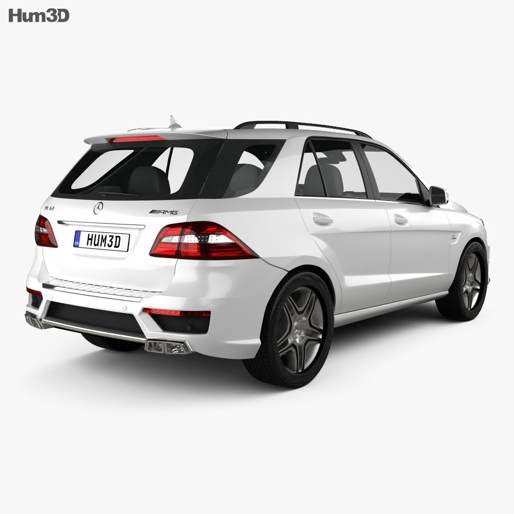 Mercedes-Benz ML-class AMG (W166) 2014 3D model - Download Crossover ...