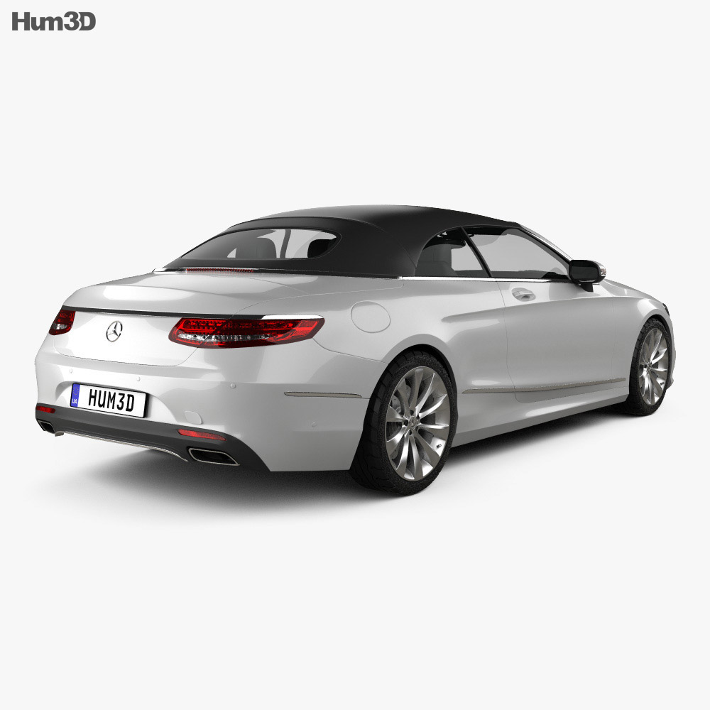 Mercedes-Benz S-class cabriolet 2020 3D model - Download Sports car on ...