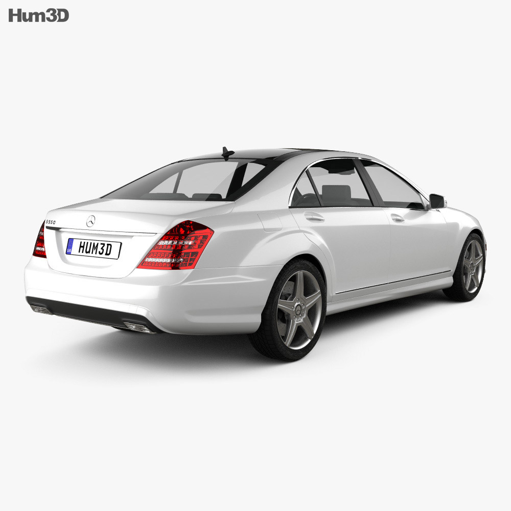 Mercedes-Benz S 클래스 (W221) 2013 3D 모델 - 다운로드 Sedan on 3DModels.org