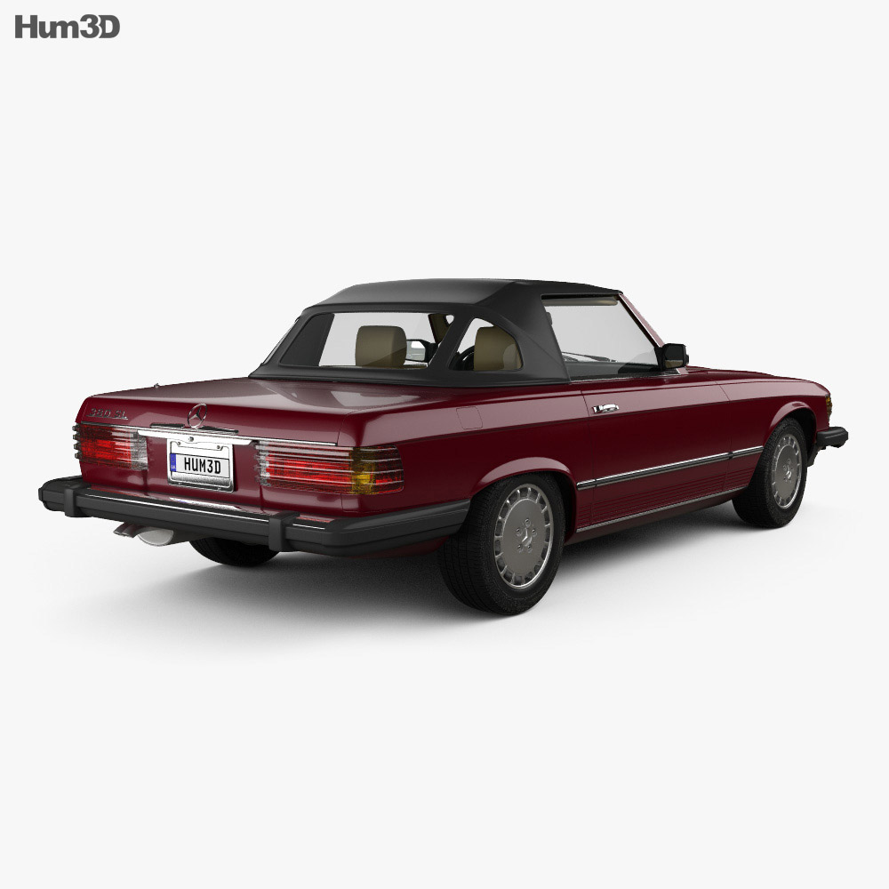 Mercedes-Benz SL级 (R107) (US) 1974 3D模型 - 车辆 on 3DModels