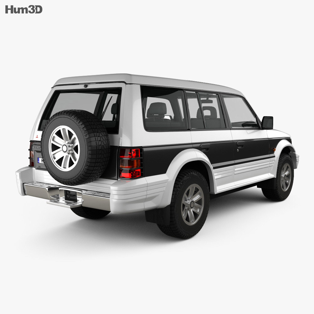 Mitsubishi Pajero (Montero) Wagon 1999 3D model - Download Crossover ...