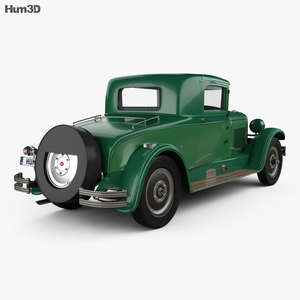 Nash Advanced Six 260 coupe 1927 3D model - Download Sports car on ...