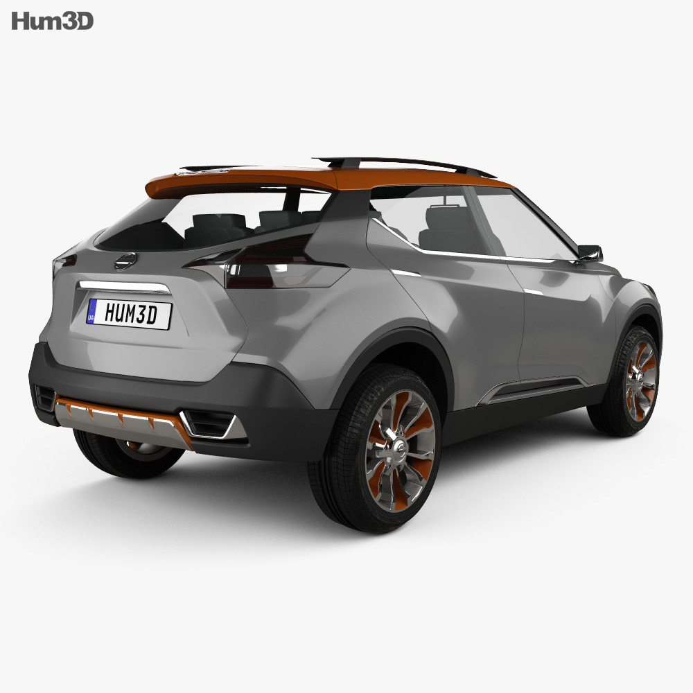 Nissan Kicks 컨셉트 카 2014 3D 모델 - 다운로드 Crossover SUV on 3DModels.org