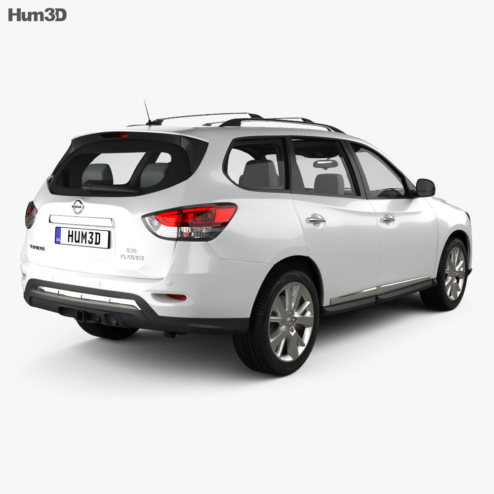 Nissan Pathfinder with HQ interior 2016 3D model - Download Vehicles on ...