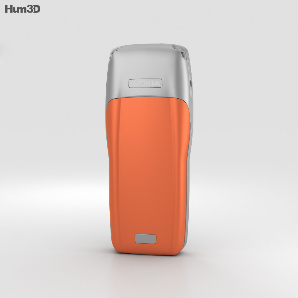 Nokia 1100 Orange 3D model - Download Phones on 3DModels.org