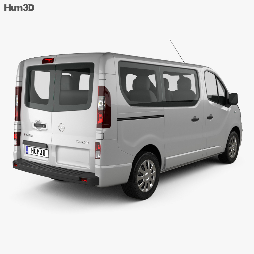 Opel Vivaro 승객용 밴 2017 3D 모델 - 다운로드 Van on 3DModels.org