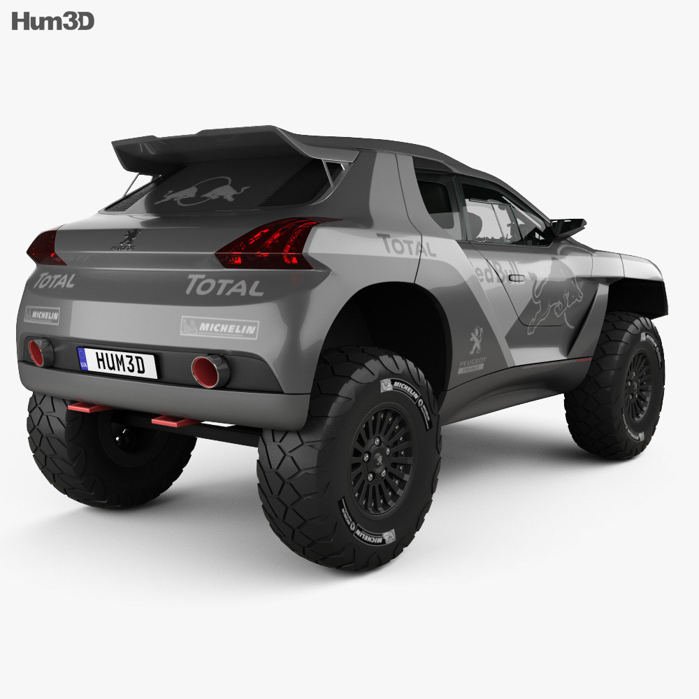 Peugeot 2008 DKR with HQ interior 2015 3D model - Download Crossover ...