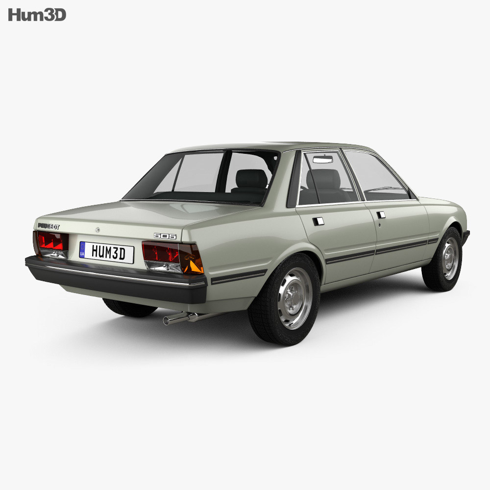 Peugeot 505 1992 3D模型 - 下载 Sedan on 3DModels.org