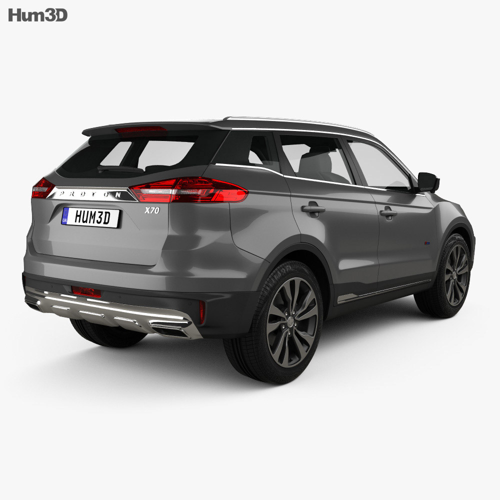 Proton X70 2021 3D model - Download Crossover SUV on 3DModels.org