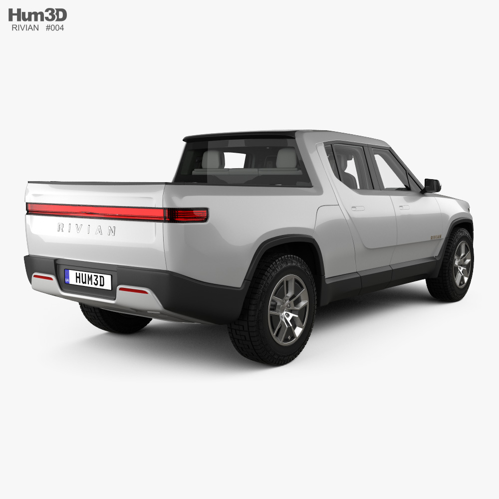 Rivian R1T com interior 2018 Modelo 3D - Baixar Pickup no 3DModels.org
