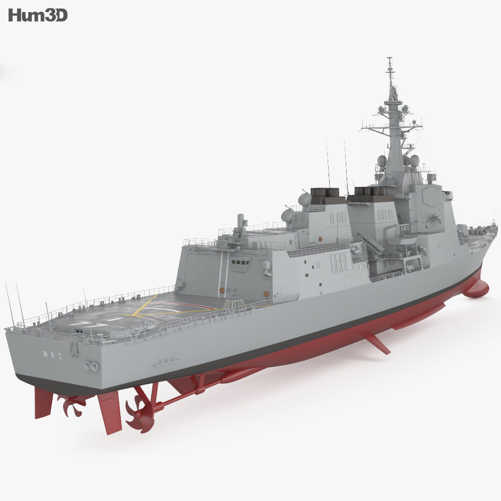 Classe Atago Contratorpedeiro Modelo 3D - Baixar Navio de guerra no ...