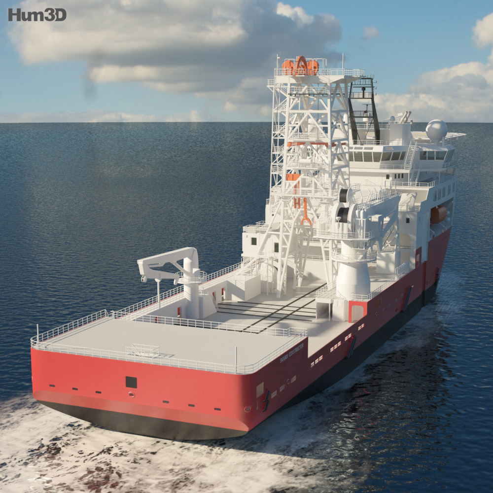 Well intervention Vessel SKANDI CONSTRUCTOR Modelo 3D - Descargar Nave ...