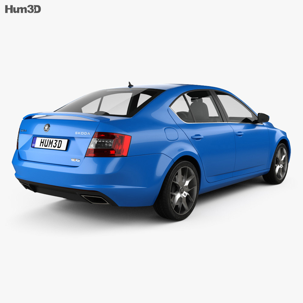 Skoda Octavia RS 2016 3D model - Download Sedan on 3DModels.org