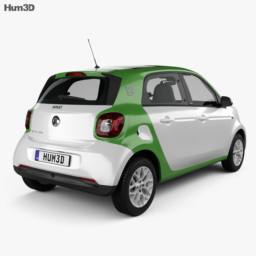 Smart ForFour Electric Drive 2020 3D model - Download Sports car on ...