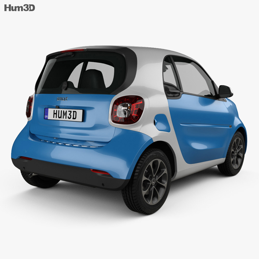 Smart Fortwo 2017 3D model - Download Hatchback on 3DModels.org